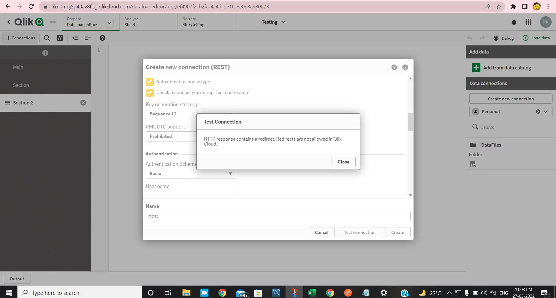 Solved Error Rest Api Url With Qlik Sense Cloud Qlik Community