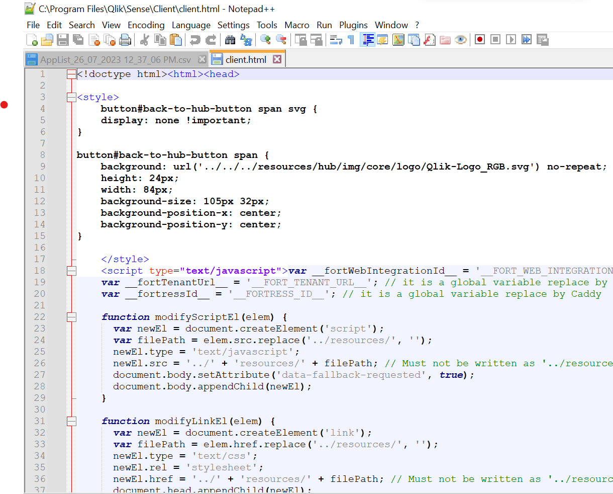 Solved: Modify the QLIK Logo in Left top of an application - Qlik ...
