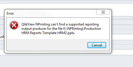 NPrinting can't find a supported reporting output ... - Qlik Community - 1120263