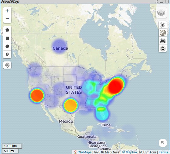 Need Heat Map of USA and Canada together - Qlik Community - 1186136