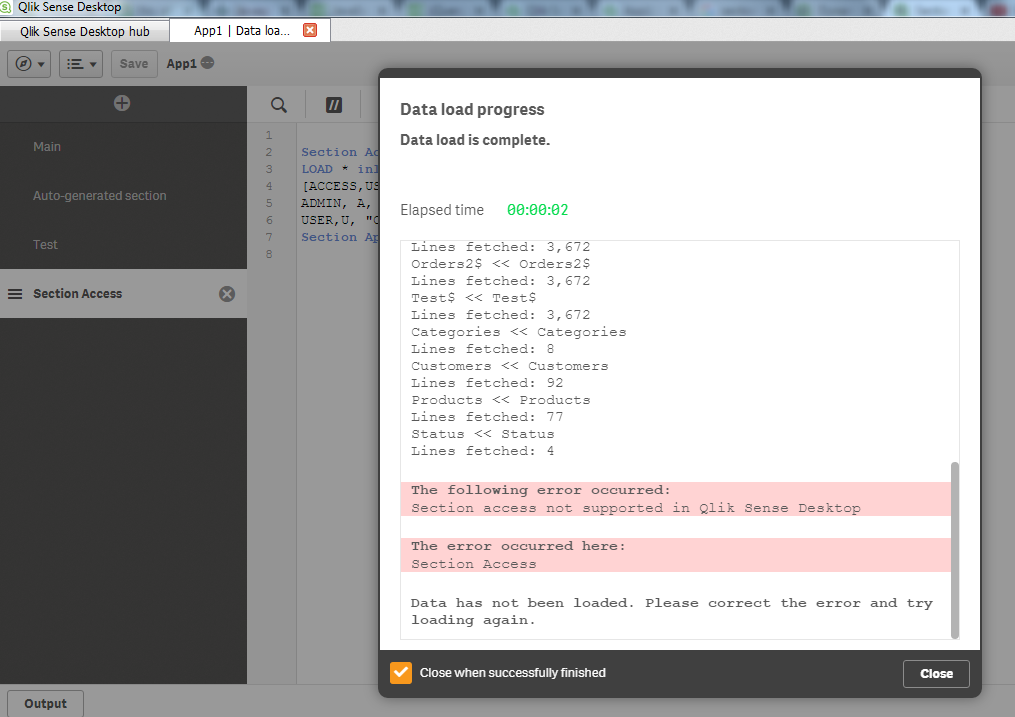 Solved: Hi Qlik... Does Qlik Sense is support Section Acce... - Qlik ...