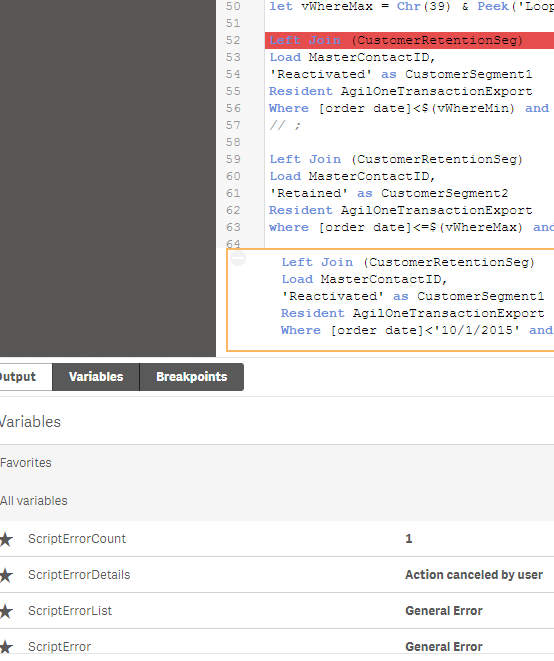 Action canceled by user - General Error??! - Qlik Community - 1273687