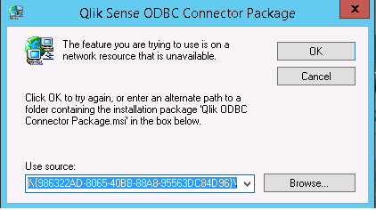 Qlik Sense installation : ODBC problem - Qlik Community - 61804