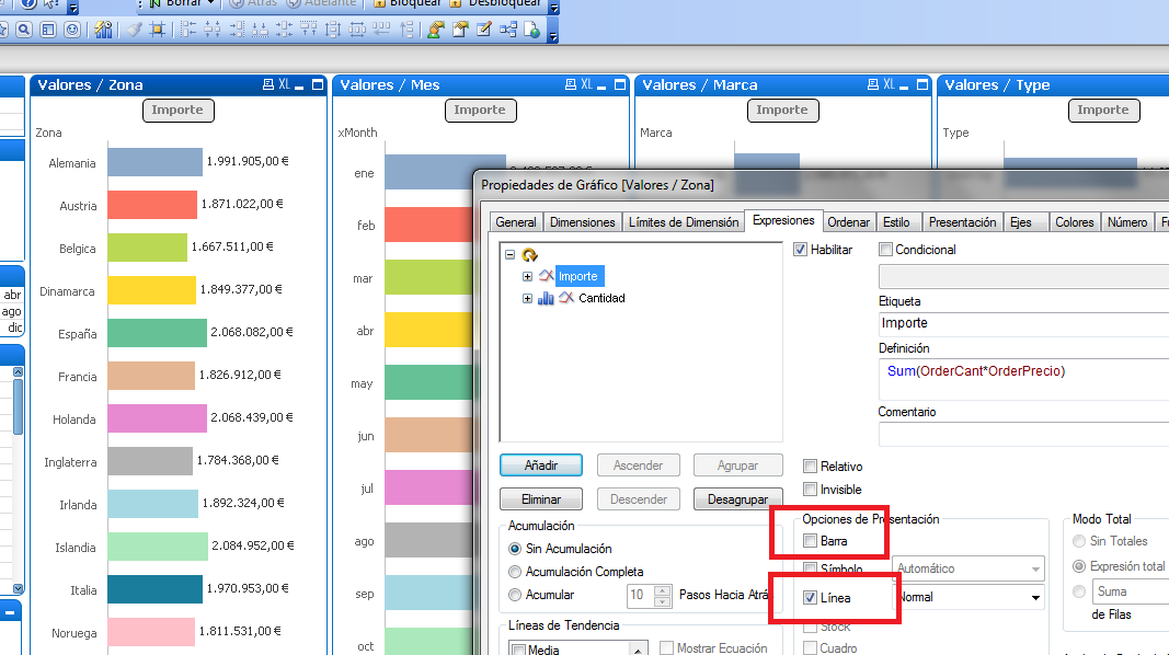 Solved: One linear trendline on stacked bar chart - Qlik Community - 710282