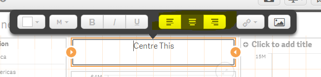 Solved: Placing Text in Center in QlikSense - Qlik Community - 898912