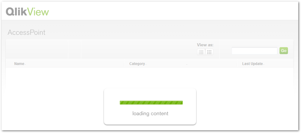 QlikView Access Point not loading, shows a blank o... - Qlik Community - 1711810