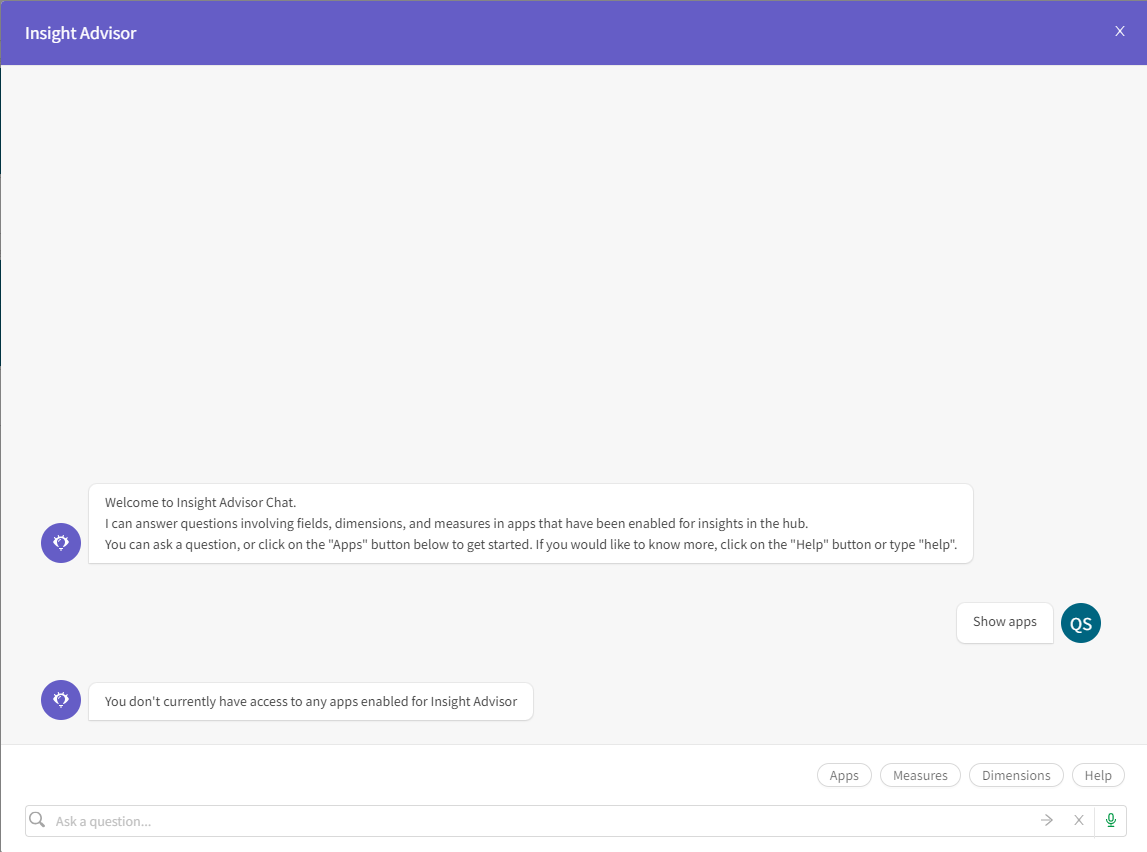 No Access to Any Apps Enabled for Insight Advisor - Qlik Community ...