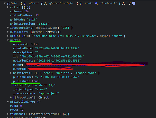 Qlik API for getting list of Published sheets - Qlik Community - 1861283