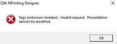 Qlik NPrinting Designer error: Tags (unknown membe... - Qlik Community ...