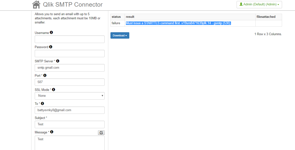 SMTP Connector in Qlik Sense - Qlik Community - 1513505