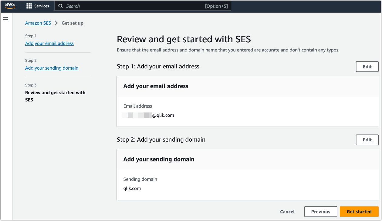 Use AWS SES (Simple Email Service) as the email pr... - Qlik Community - 2135458