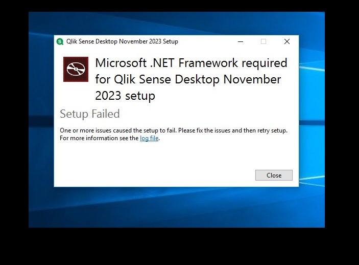 why qlik sense nov2023 desktop setup not working o... - Qlik Community ...