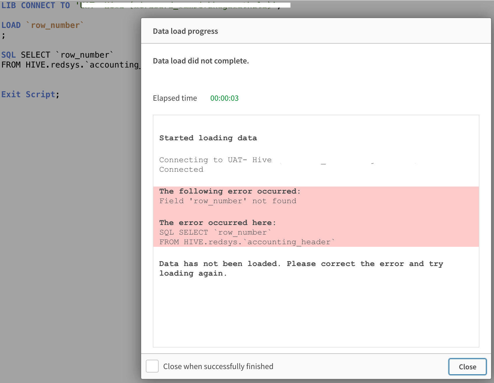 Data Load failure as its not recognising column na... - Page 2 - Qlik Community - 2144736