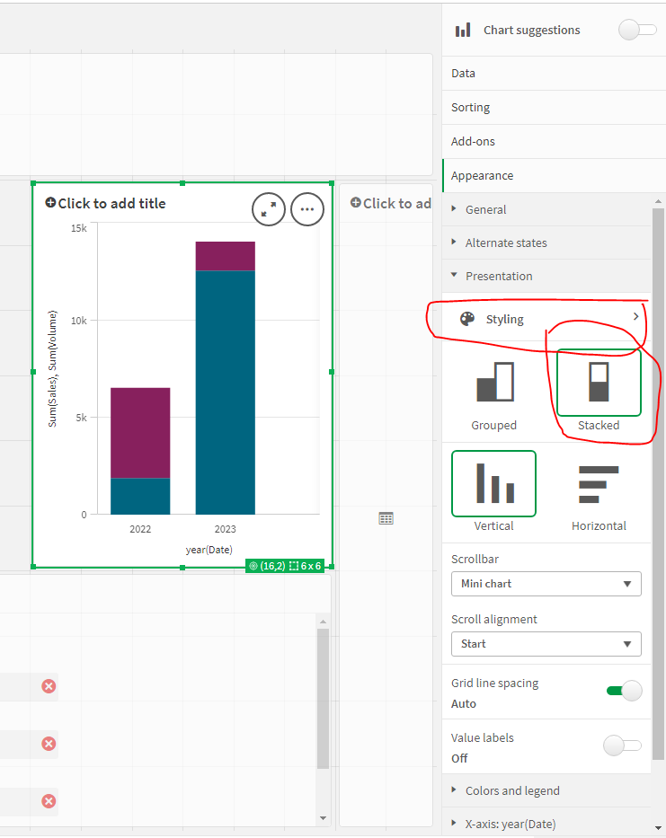 i need to create staked bar chart , need to show s... - Qlik Community ...
