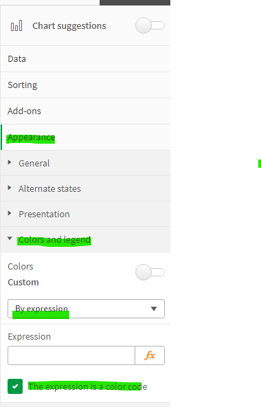 Gradient color palette with the ColorMix2() functi... - Qlik Community ...