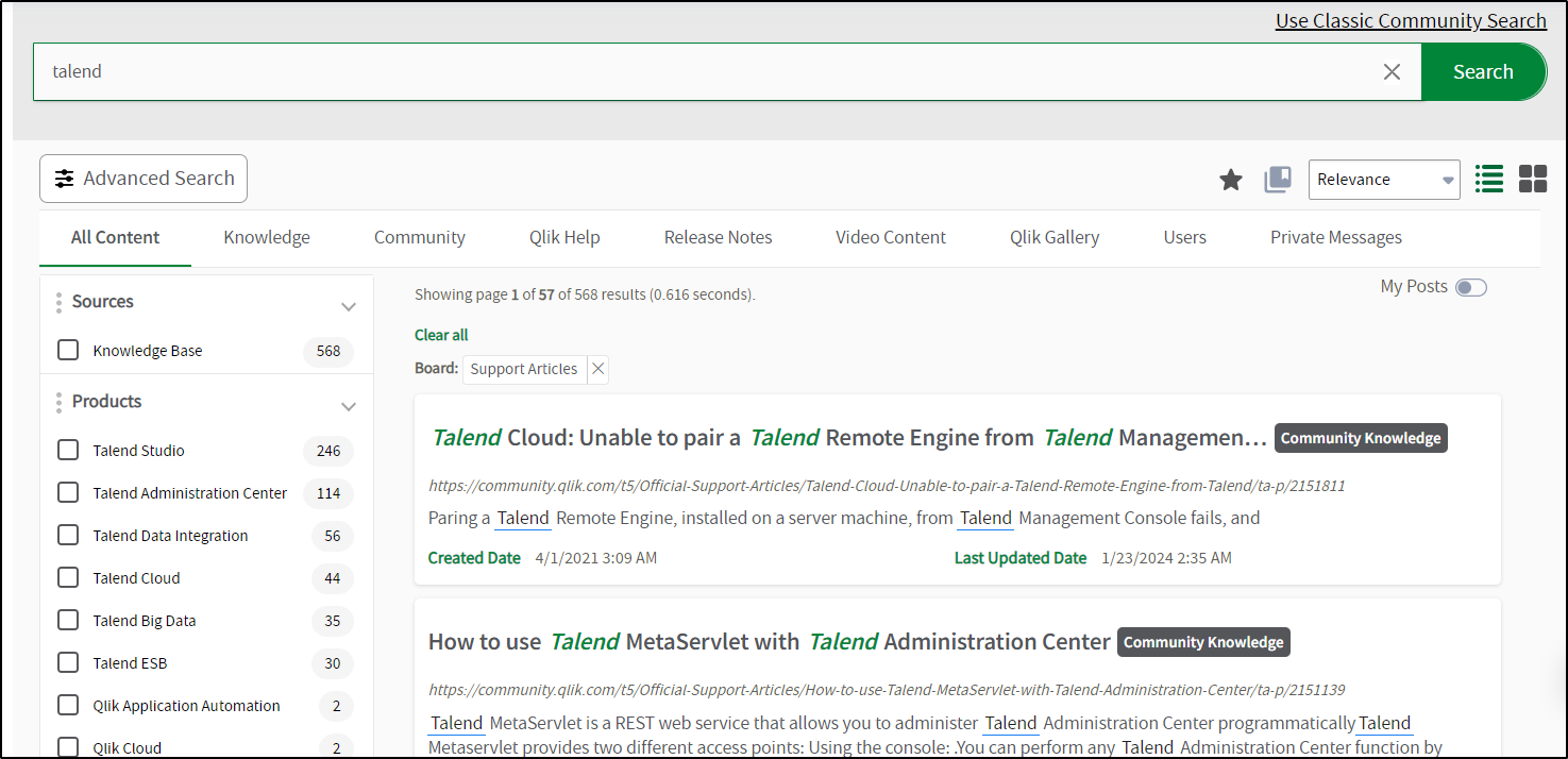 Welcome Talend Members! - Qlik Community - 2164601