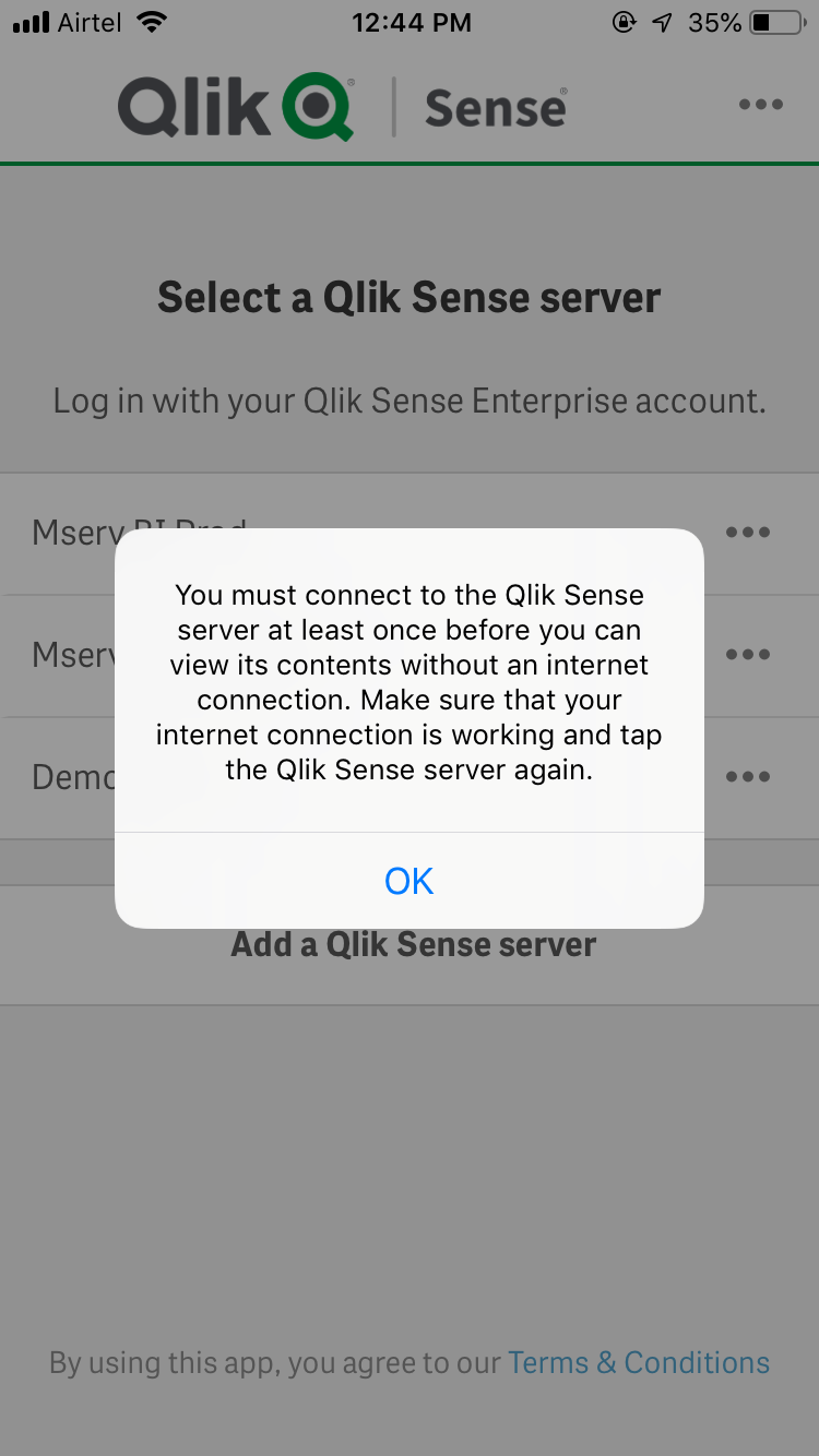 Unable to connect to Qlik sense server in mobile A... - Qlik Community ...