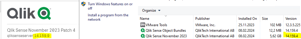 Solved: Control Panel displays the version of the initial ... - Qlik ...