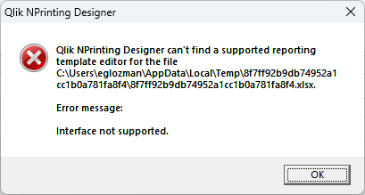 NPrinting Designer Can't find a supported reportin... - Qlik Community - 2424265