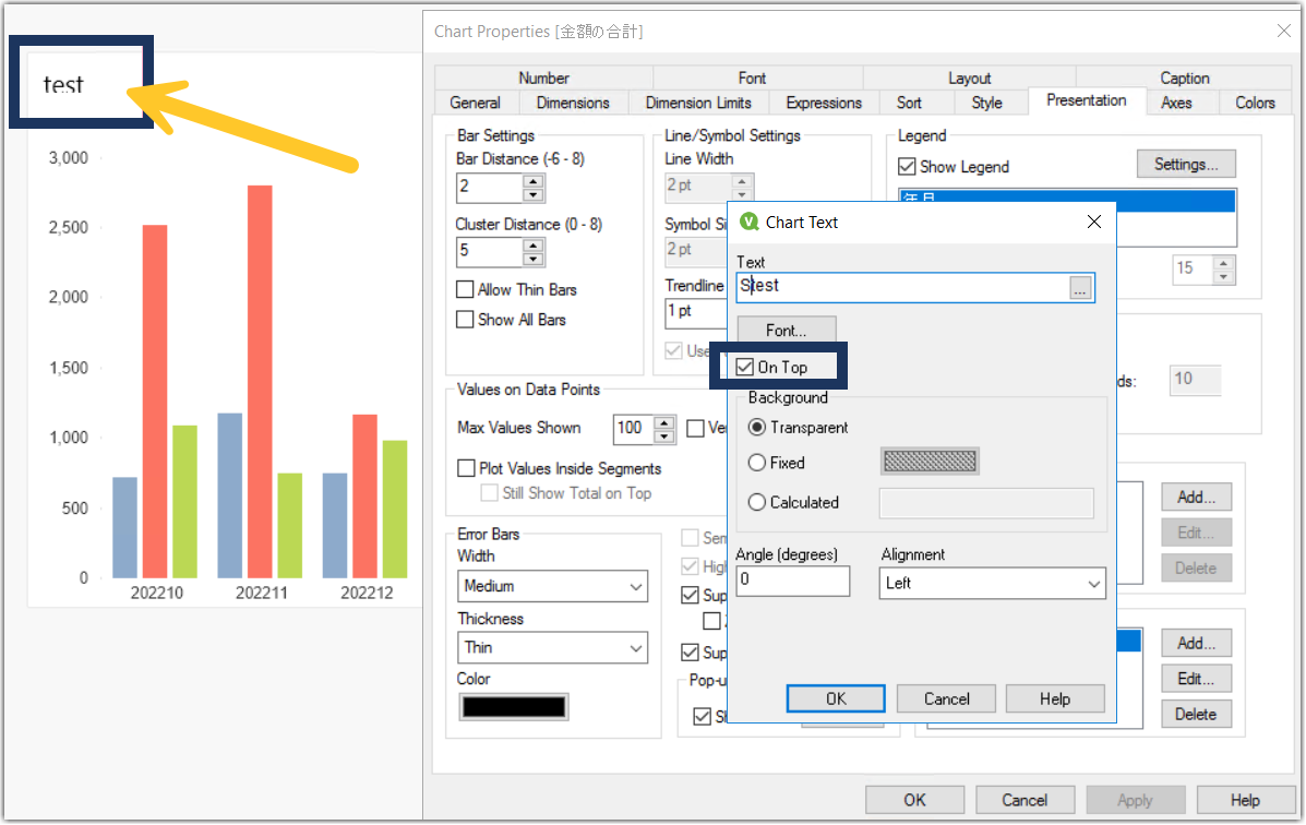 Qlikview: Text in Chart size not adjusted automati... - Qlik Community - 2437175