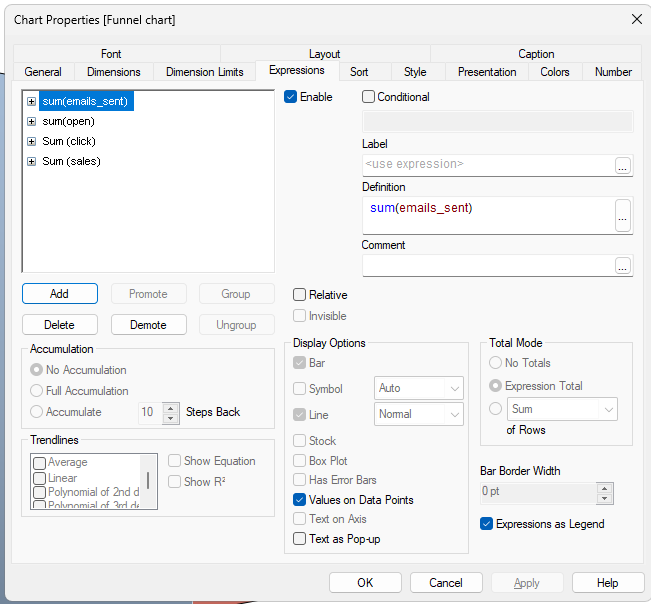 Solved: funnel chart in QlikView - Qlik Community - 2476306