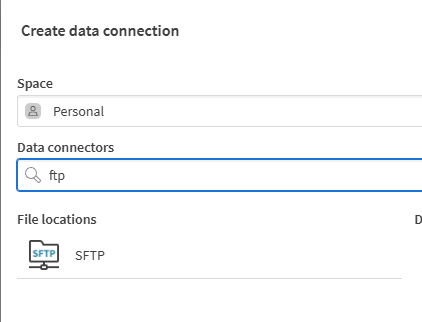 Solved: FTP/SFTP Qlik Connector in Qlik SaaS Cloud - Qlik Community - 1981456