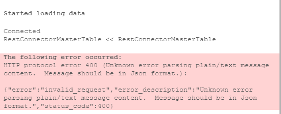REST Connection POST error - access token - Qlik Community - 1616305