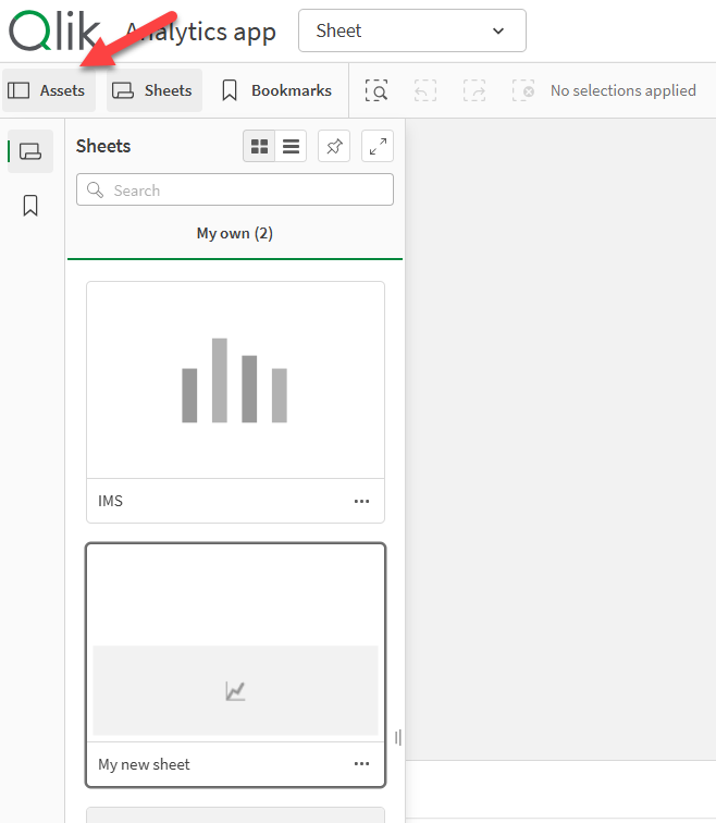 Solved: What is the Assets panel for? - Qlik Community - 2513886