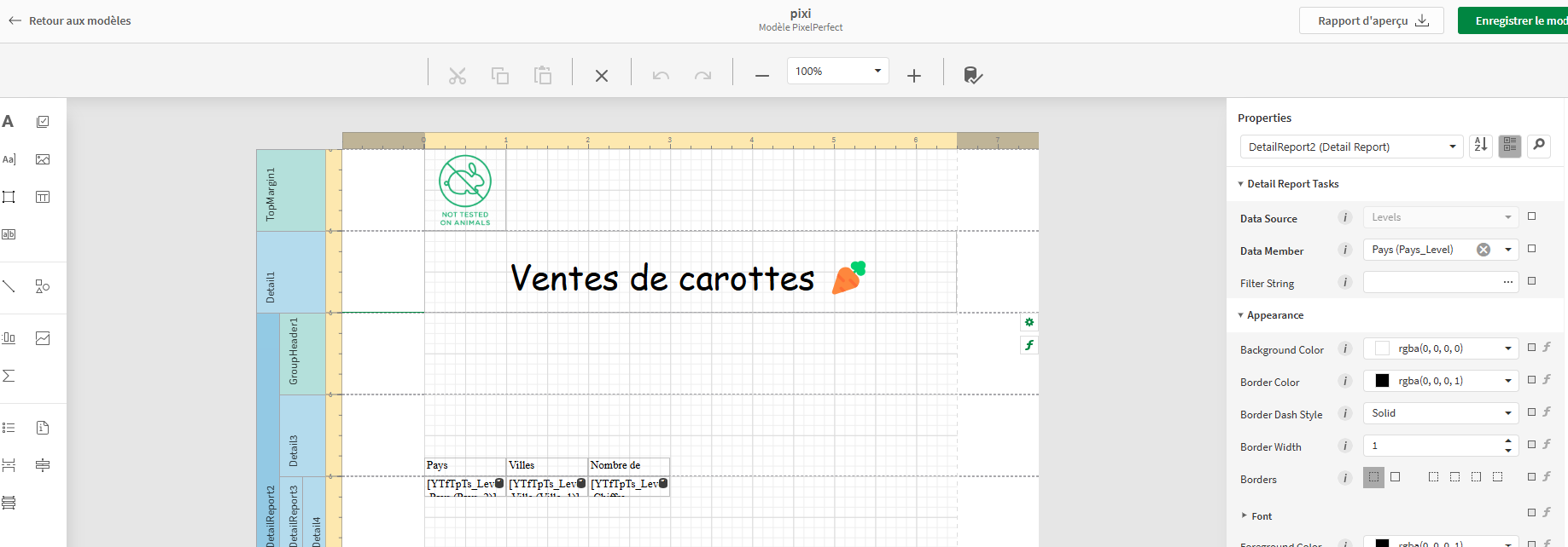 Solved: Pixelperfect qlik cloud how to make a table with c... - Qlik ...