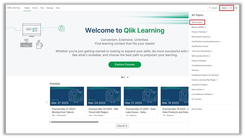 Discover Newly Released Courses on Qlik Learning - Qlik Community - 2515234