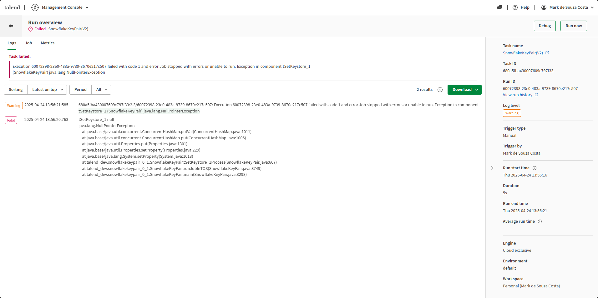 Qlik Talend Product: How to set up Key Pair Authen... - Qlik Community - 2514006
