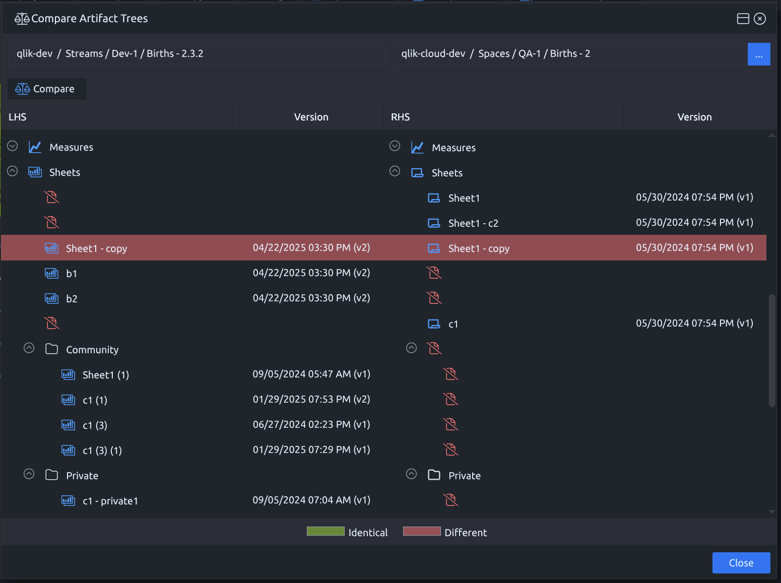 How to compare UAT and PROD apps in Qlik sense aut... - Qlik Community ...