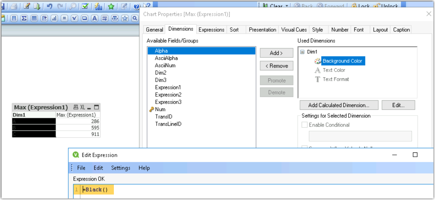QlikView: Black backgrounds in table background is... - Qlik Community ...
