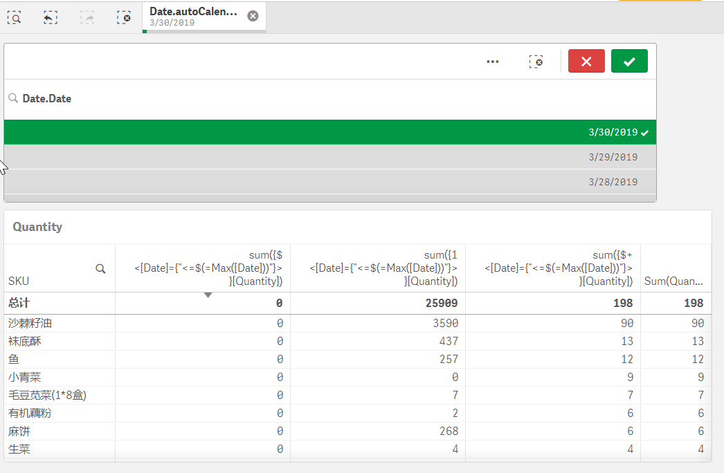 Solved Sum Quantity Earlier Than The Selected Date Qlik Community