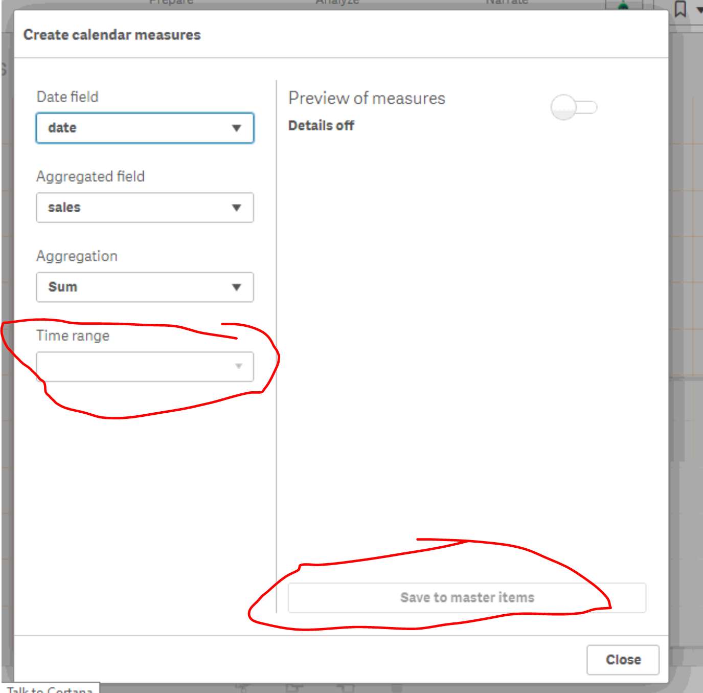 Calendar Measure - time range disabled - Qlik Community - 1696316