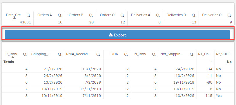 Extension to export a Table - Qlik Community - 1697308