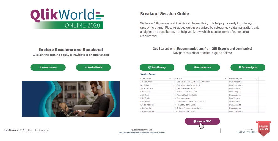 QlikWorld Online Breakout Sessions