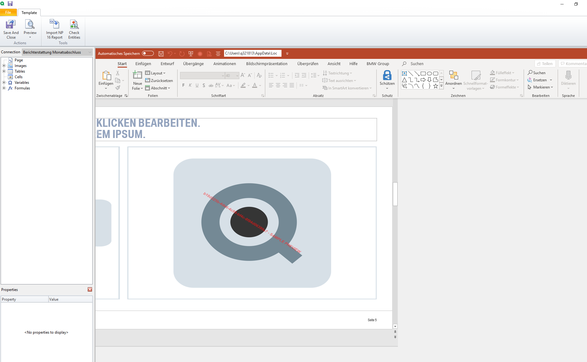 NPrinting Designer - Powerpoint window offset - Qlik Community - 1749116