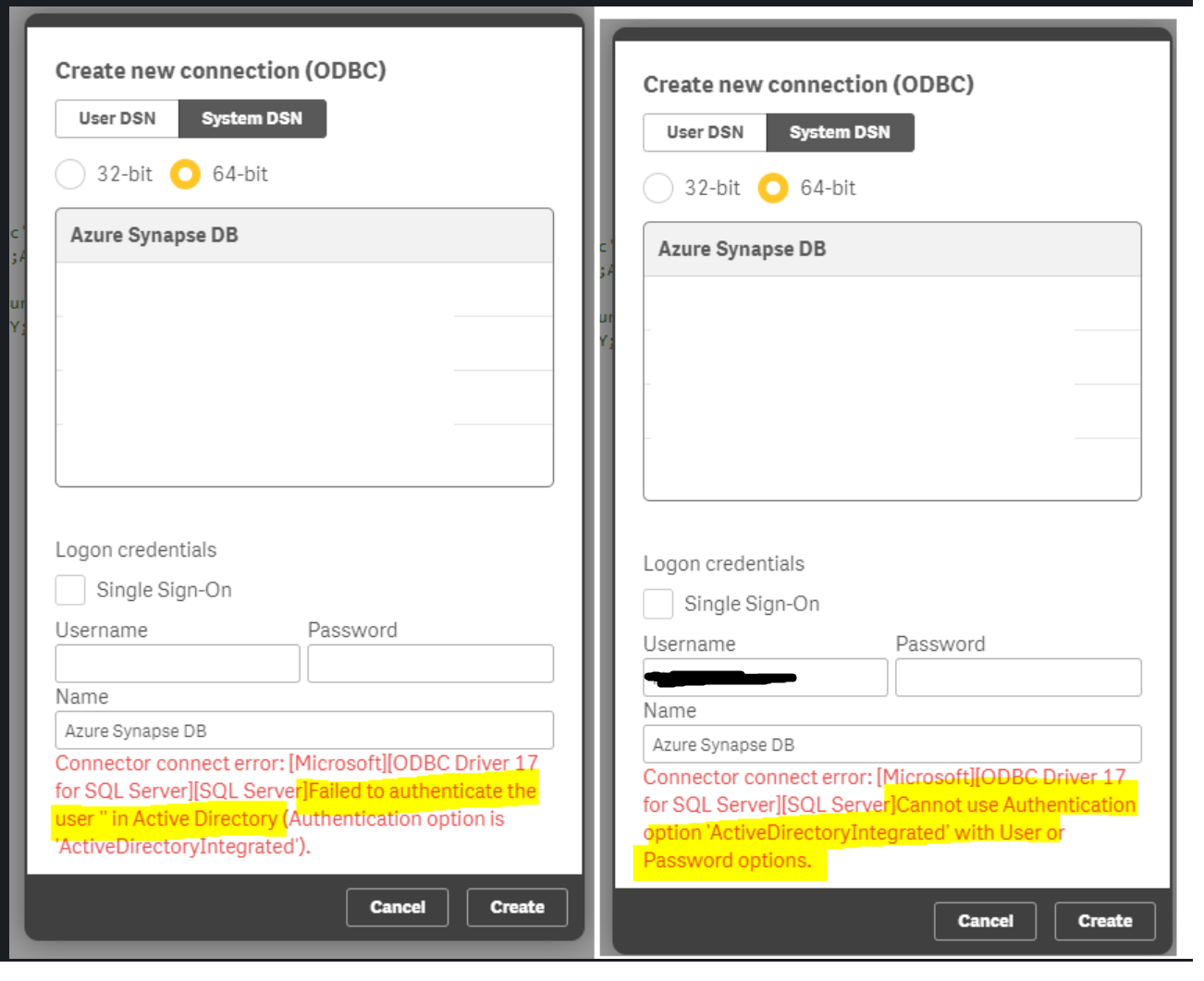 Creating a New ODBC Connection to a database using... - Qlik Community ...