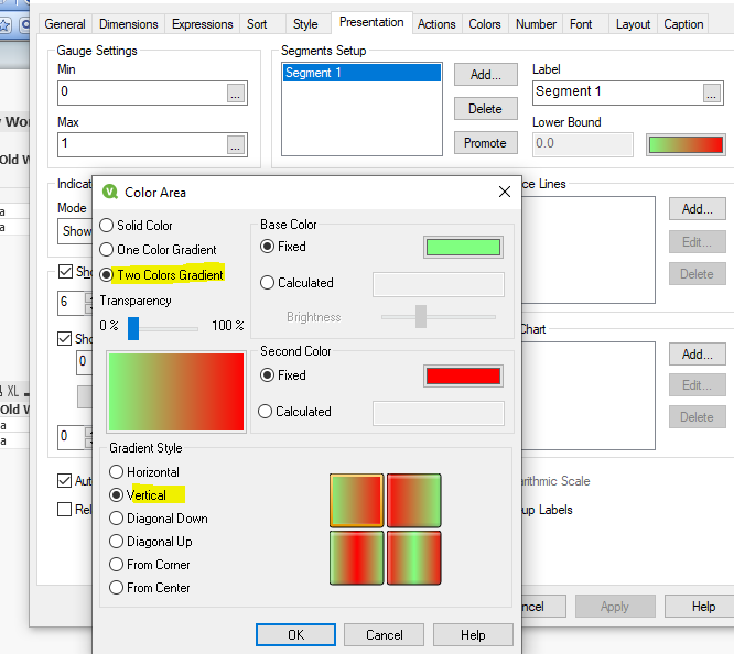 Solved: gradient scale in gauge - Qlik Community - 1810696