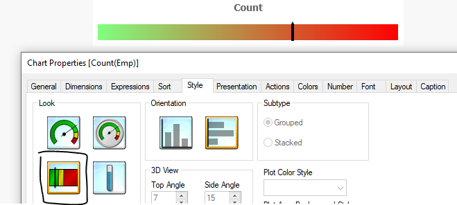 Solved: gradient scale in gauge - Qlik Community - 1810696
