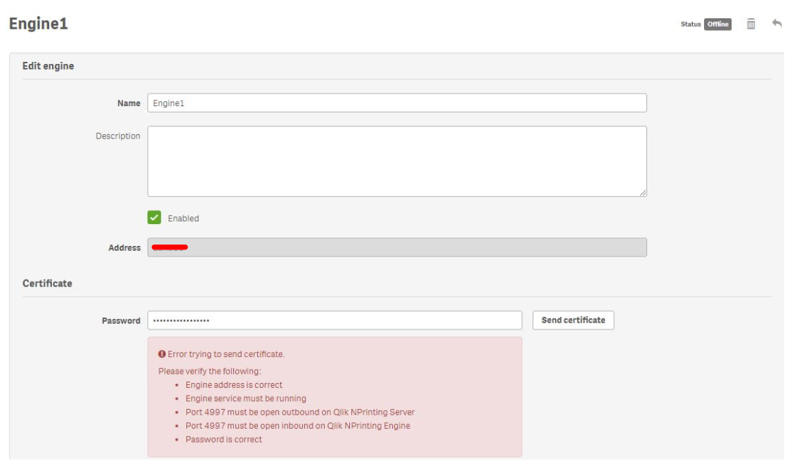 Adding NPrinting Engine: Password to register the ... - Qlik Community ...