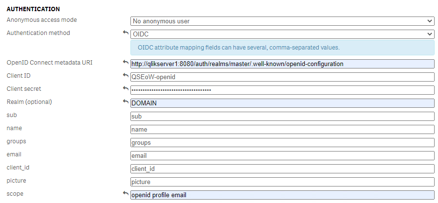Qlik Sense for Windows: How to configure OIDC with... - Qlik Community - 1812463