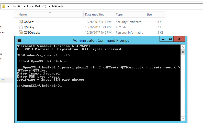 How to configure a .pfx certificate for use with t... - Qlik Community ...