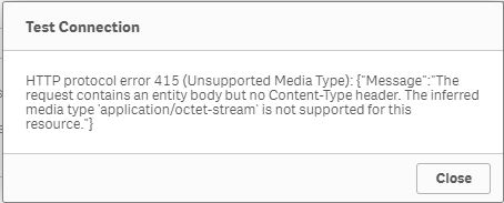 Solved: REST API and Request Body type: Connection Error /... - Qlik ...