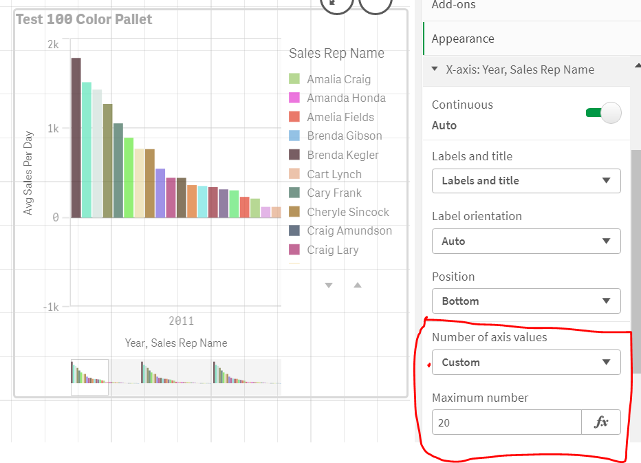 Bar chart with 2 dimensions on X axis need to hide... - Qlik Community ...