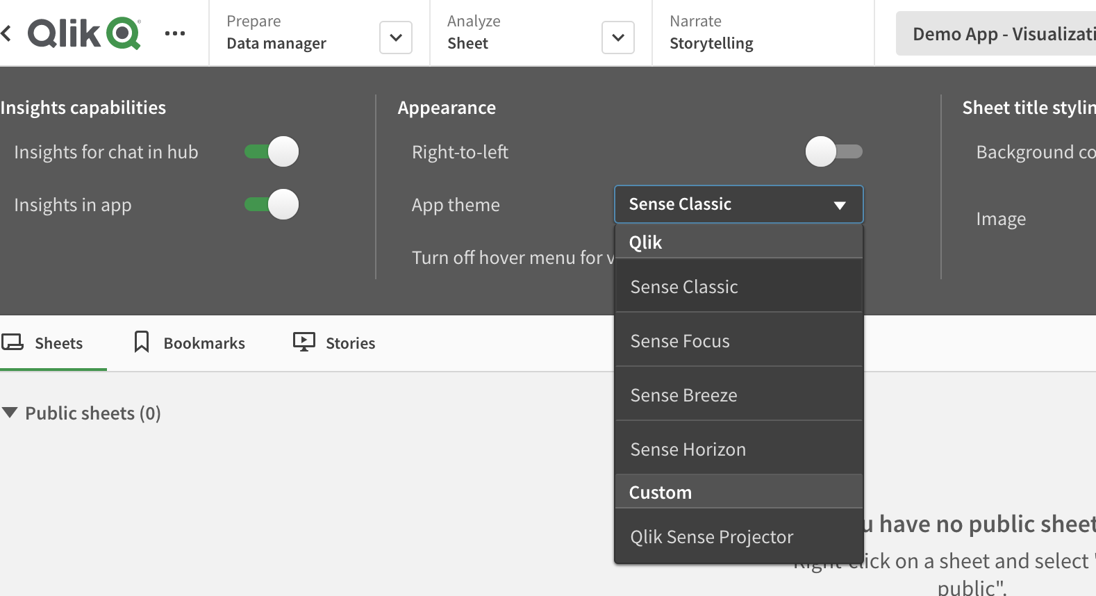 Qlik Sense - Make themes a user-selectable option - Qlik Community ...