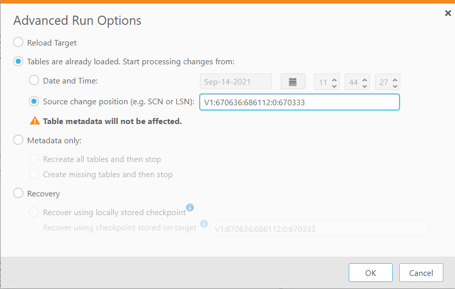 How to RESUME Hana trigger-based CDC task - Qlik Community - 1835839