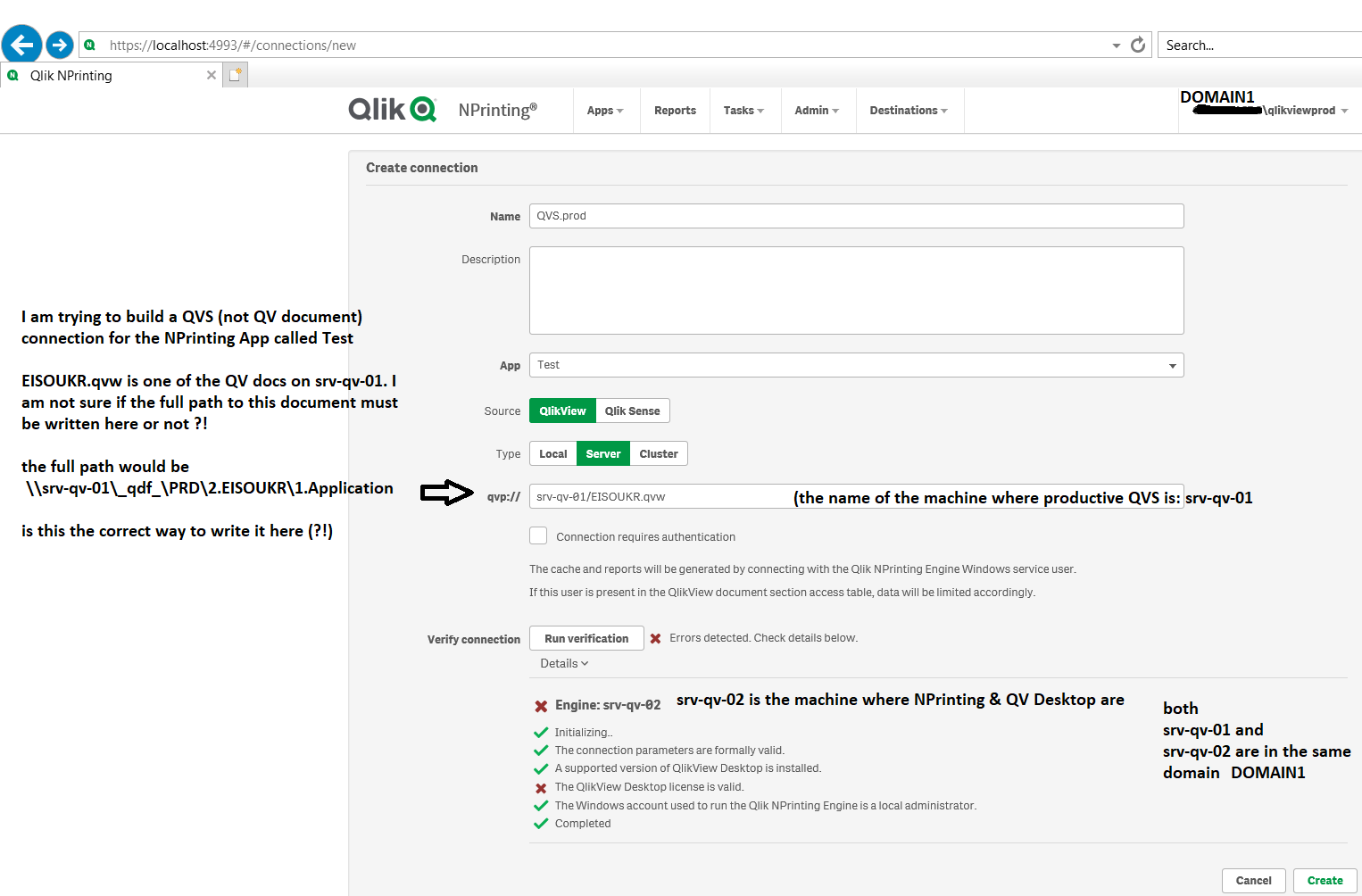 Dedicated NPrinting Server & Engine Service Accoun... - Qlik Community ...