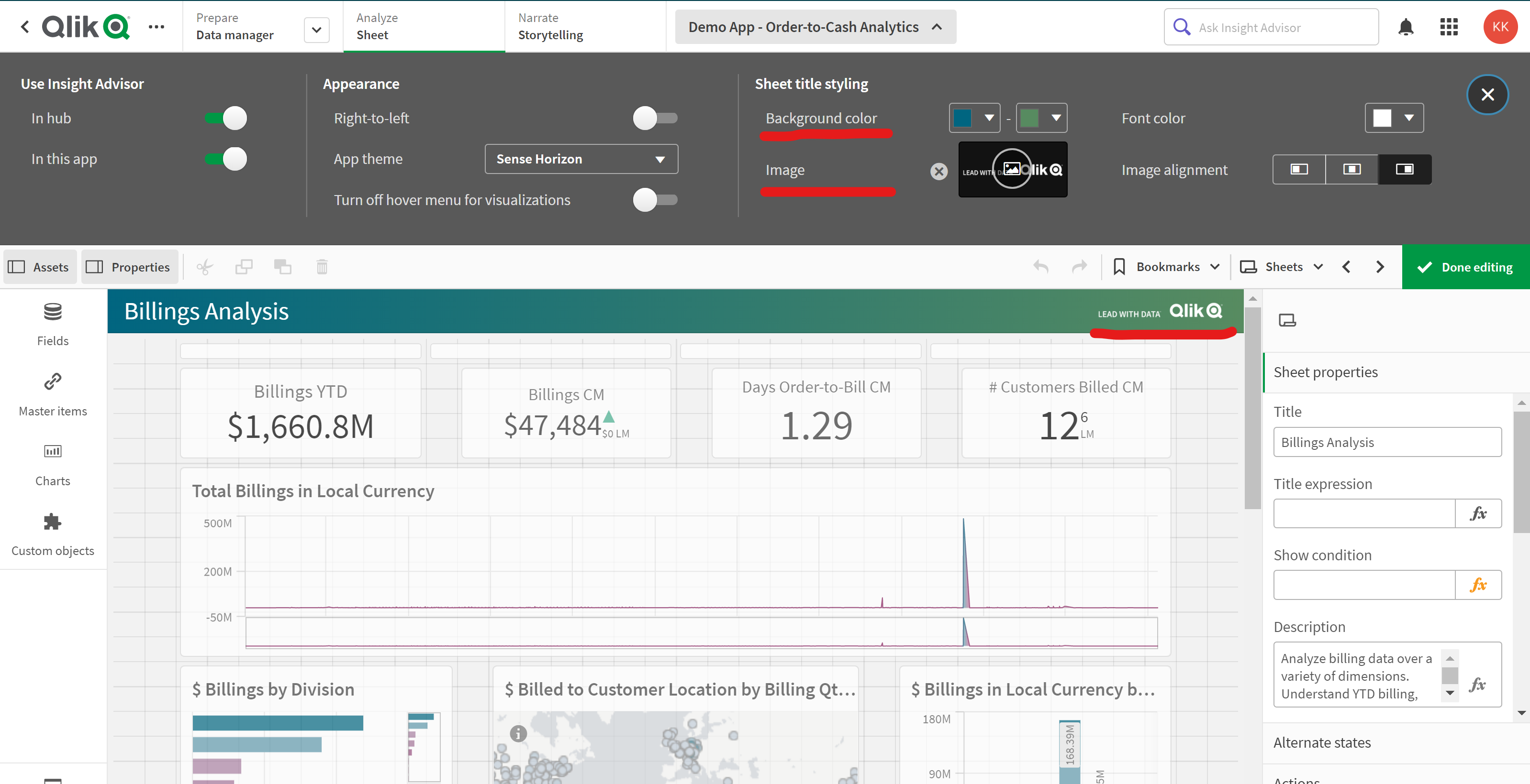 Dynamic Sheet Image and background colors in every... - Qlik Community ...
